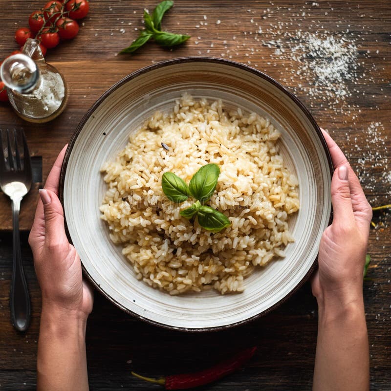 Chef Preparing Risotto, AI Generated Stock Illustration - Illustration ...