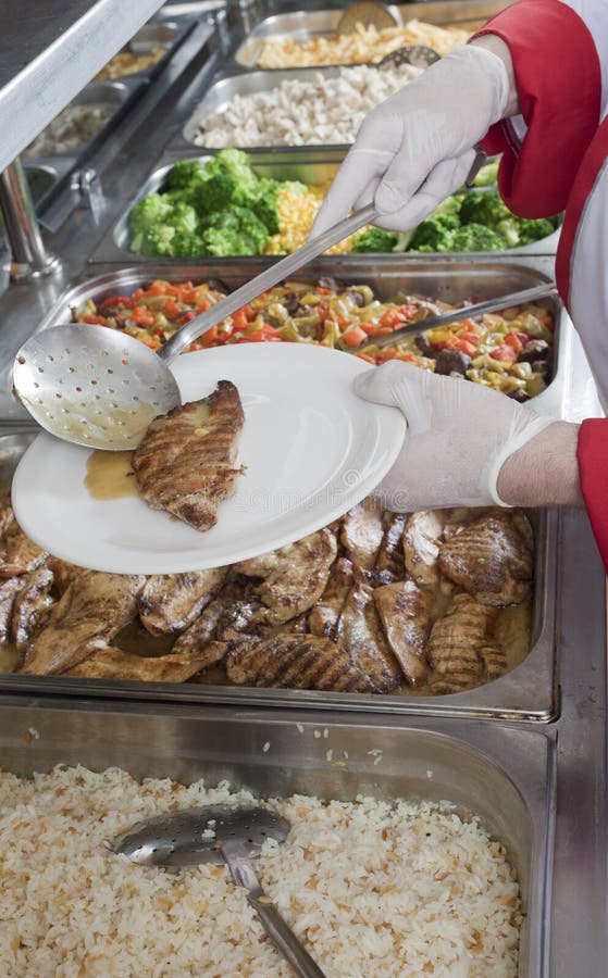 Chef is prepearing lunch stock image. Image of serving - 24724557