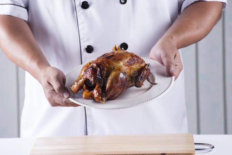 Chef Presented Grilled Turkey Stock Photo - Image of table, baked: 47569024