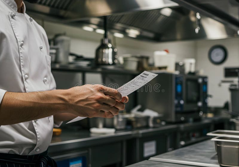 Chef Checking Order Stock Illustrations – 9 Chef Checking Order Stock ...