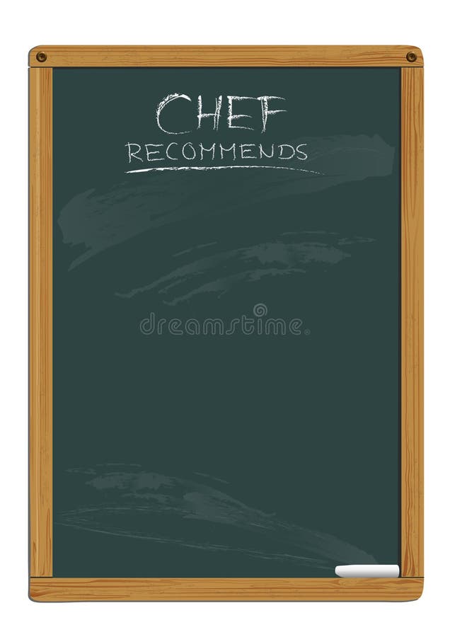 Chef recommends stock vector. Illustration of recommending - 9905916