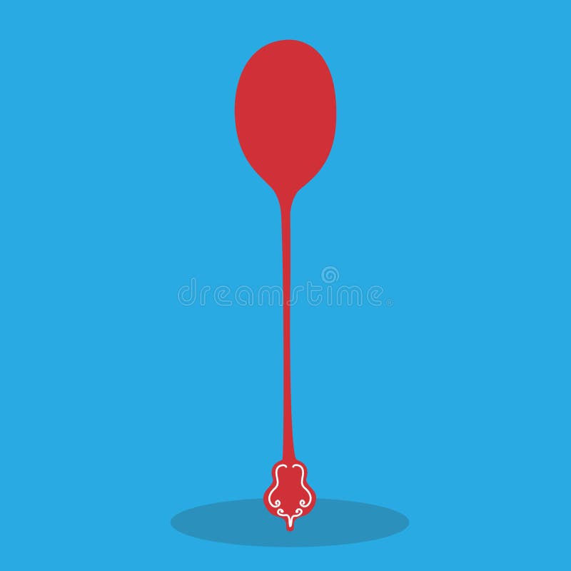 Chef red spoon 16 stock vector. Illustration of vector - 197982544