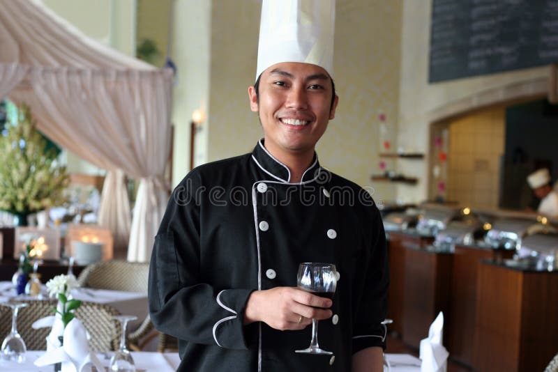 Chef at restaurant stock image. Image of profession, chef - 5174331