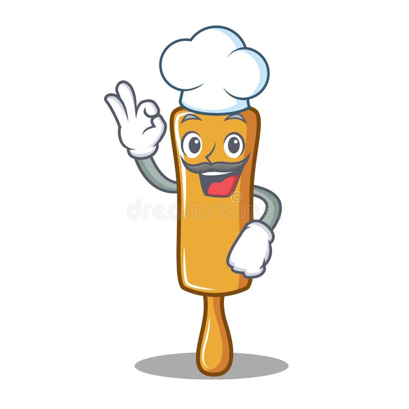 Chef Hat and Rolling Pin Illustration Stock Vector - Illustration of ...
