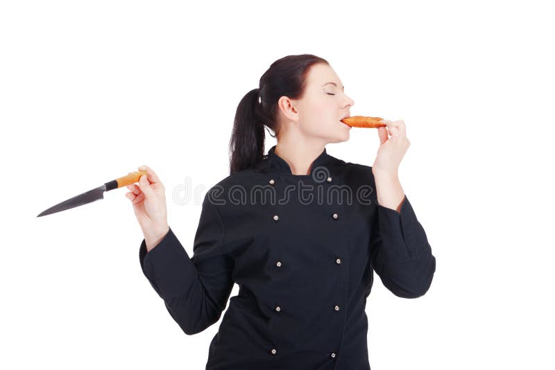 Chef s snack stock image. Image of humor, chef, baker - 22731371