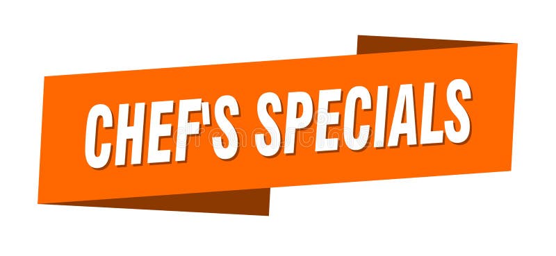 Chef S Specials Banner Template. Chef S Specials Ribbon Label Stock ...