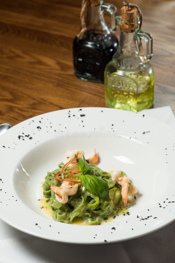 Chef S Specialty Presented in Restaurant on Served Table Stock Image ...