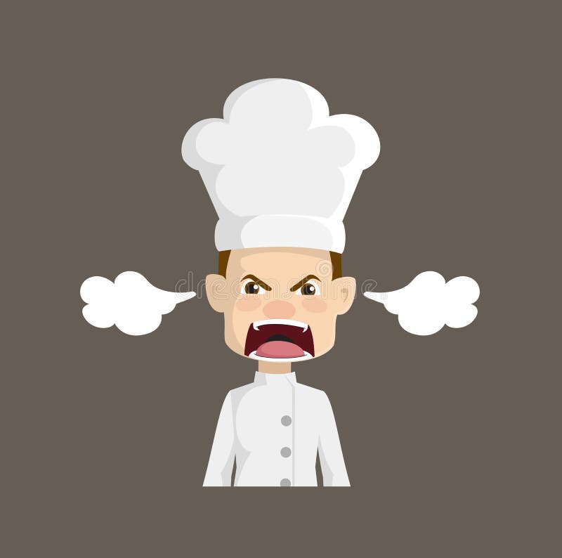 Chef Screaming Stock Illustrations – 170 Chef Screaming Stock ...