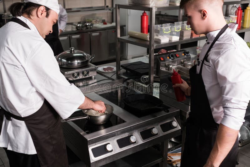 Chef Sharing Experience Skills Secrets Tips Stock Photo - Image of ...