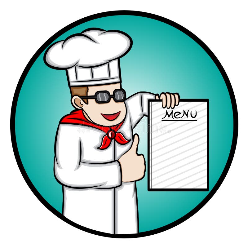 Chef Showing Menu Book Stock Illustrations – 30 Chef Showing Menu Book ...