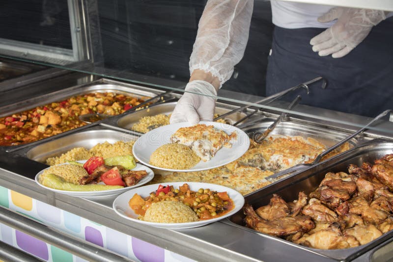 Full lunch service station stock photo. Image of color - 103389240