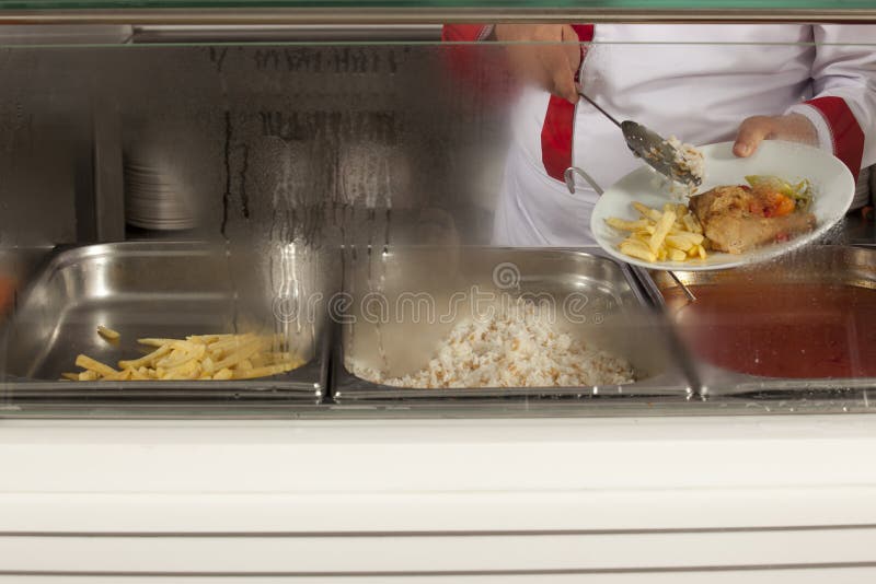 Lunch station stock image. Image of service, food, school - 30164535