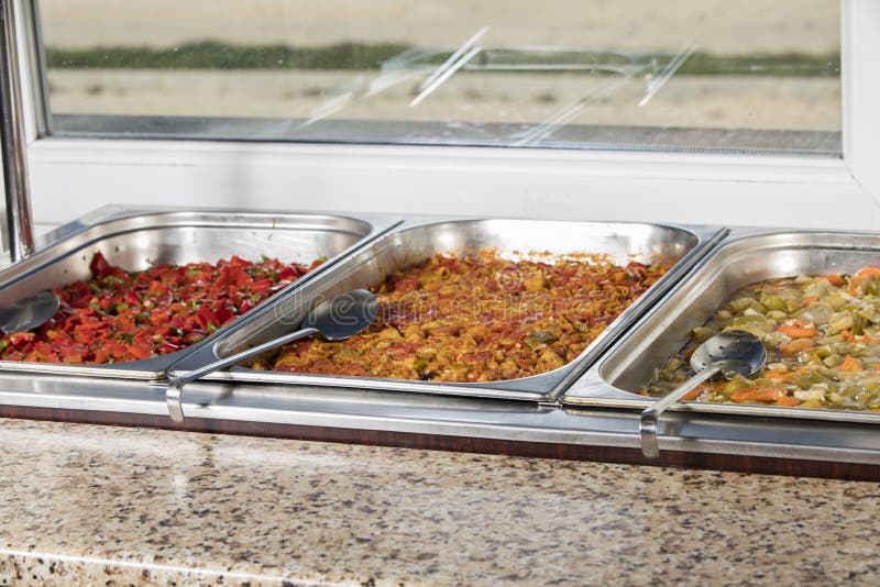 Full lunch service station stock photo. Image of enjoying - 78190386