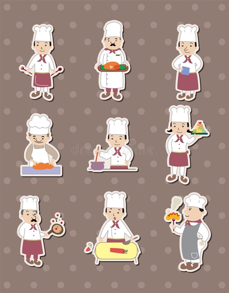 Chef Stickers Stock Illustrations – 1,368 Chef Stickers Stock ...