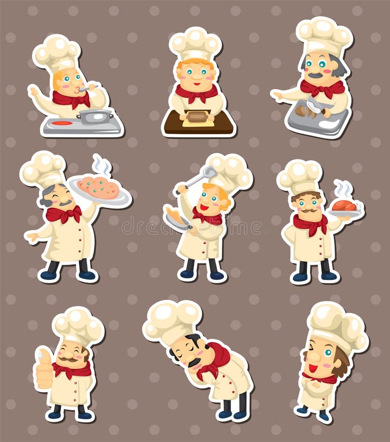 Chef Stickers Stock Illustrations – 1,301 Chef Stickers Stock ...
