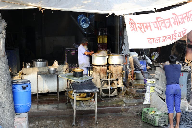Chef Stirring the Large Cooking Pots Editorial Stock Photo - Image of ...
