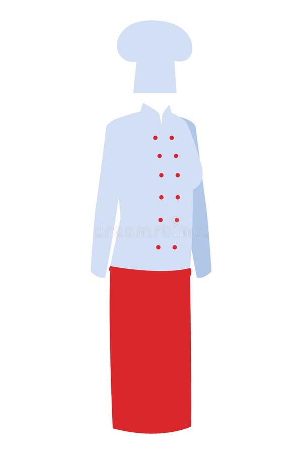 Chef suit jacket with hat stock vector. Illustration of cartoon - 140716253