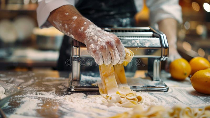 A Chef Teaching a Class How To Make Authentic Italian Pasta from ...