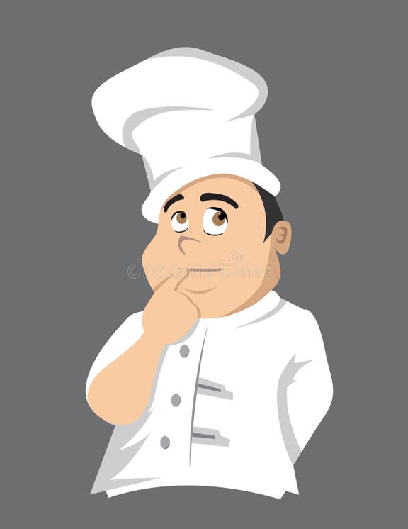 Chef thinking stock vector. Illustration of thinking - 83830263