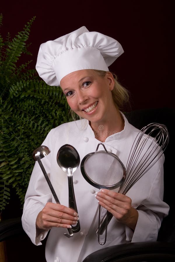 Chef Tools stock photo. Image of female, woman, chef, cook - 2538404