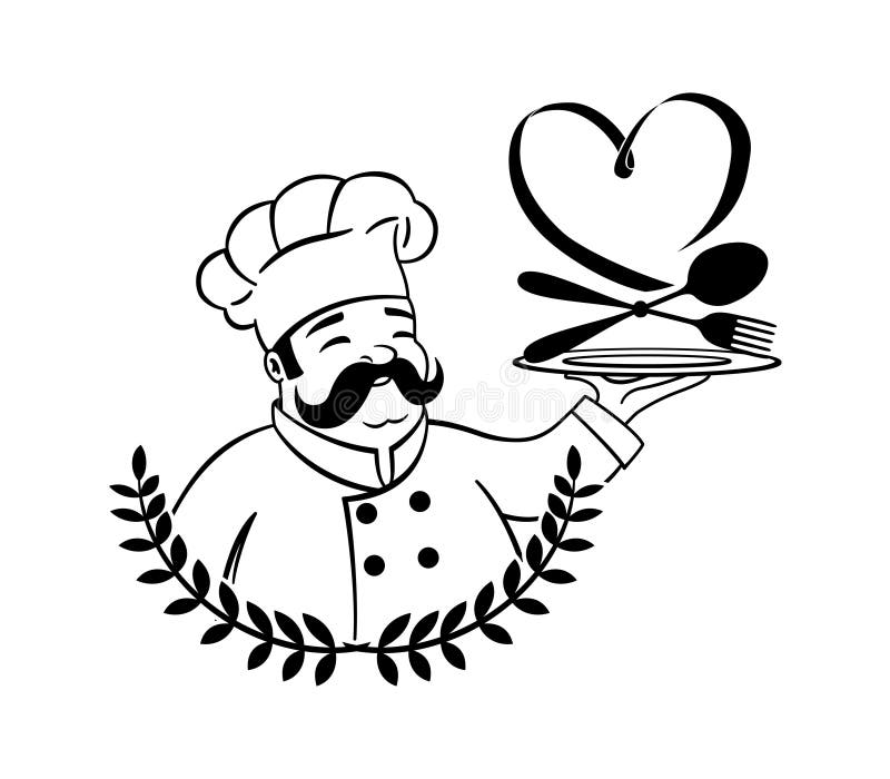Chef Hat Heart Logo Stock Illustrations – 363 Chef Hat Heart Logo Stock ...