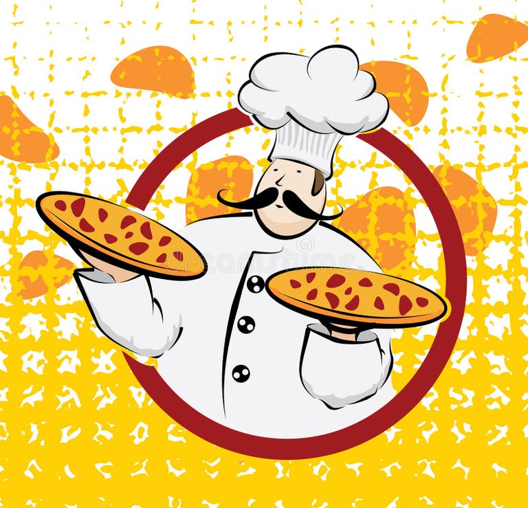 Cartoon Chef Two Pizzas Stock Illustrations – 9 Cartoon Chef Two Pizzas ...