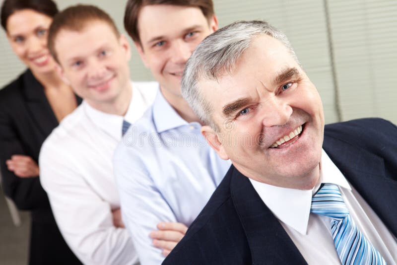 Chef und Team stockbild. Bild von älter, geschäftsleute - 27379945