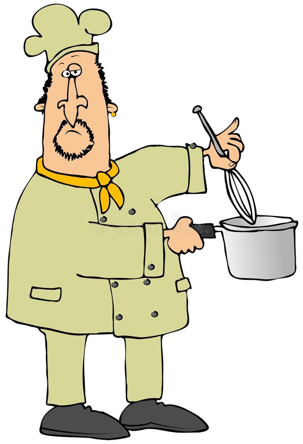 Dancing chef stock illustration. Illustration of comic, dancing - 88656