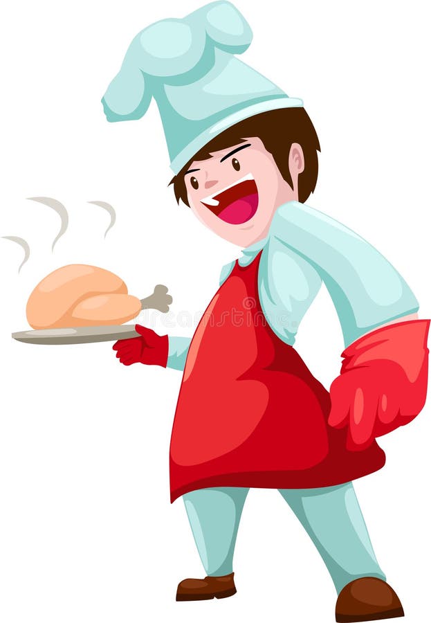 Chef Woman stock vector. Illustration of staff, clip, culinary - 8985404