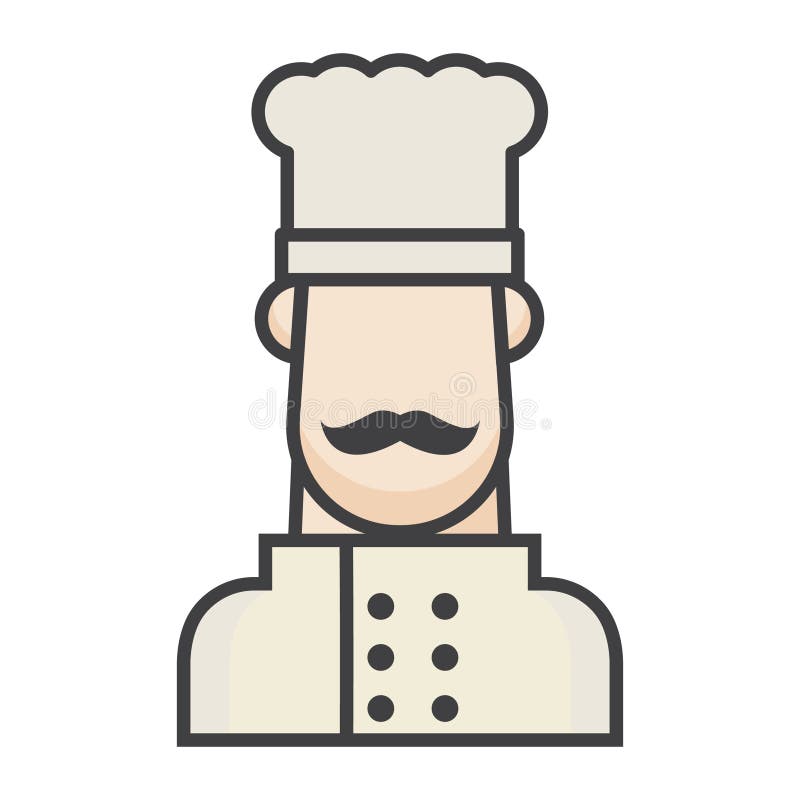 Chef. Vector Illustration Decorative Design Stock Vector - Illustration ...