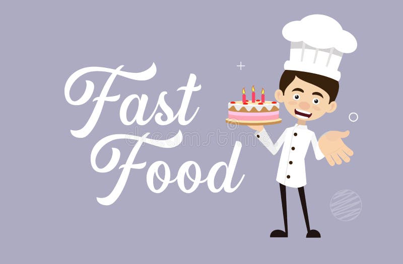 Chef Vector Illustration Design - Birthday Celebration Stock ...