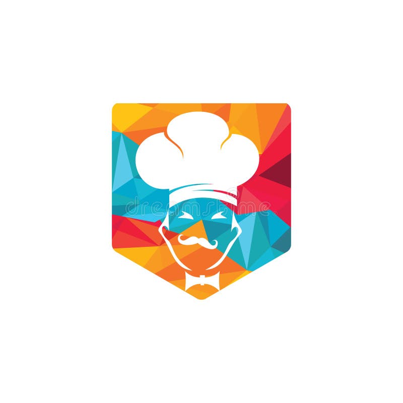 Chef Vector Icon Logo Design. Stock Vector - Illustration of baker ...