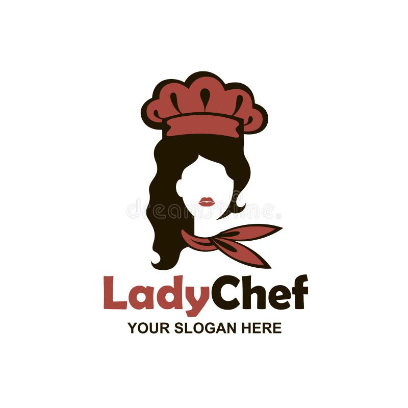Chef Woman Design Stock Vector Illustration Of Logo 183742987