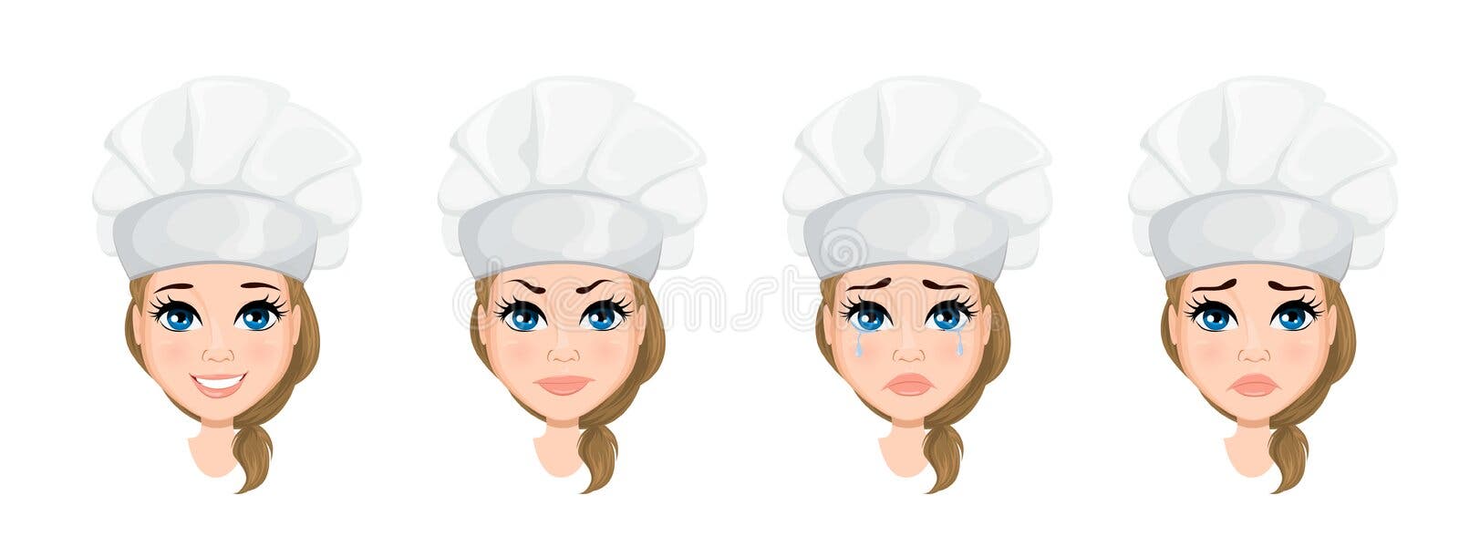 Chef Woman Gesturing Ok Stock Vector Illustration Of Service 116211561