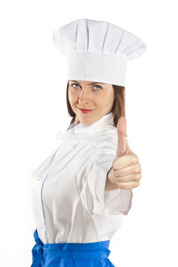 Chef woman. stock photo. Image of cooking, cook, plan - 35580592