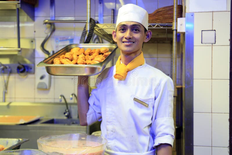 Chef at work stock photo. Image of breads, food, bread - 10695918