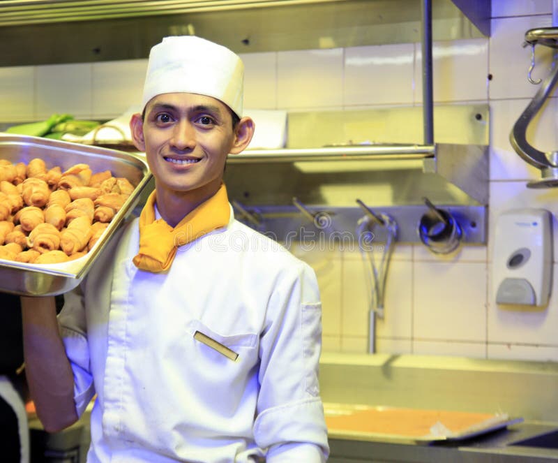 Chef at work stock image. Image of people, employee, glad - 10695933