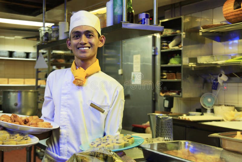 Chef at work stock photo. Image of happy, industry, asian - 10696016