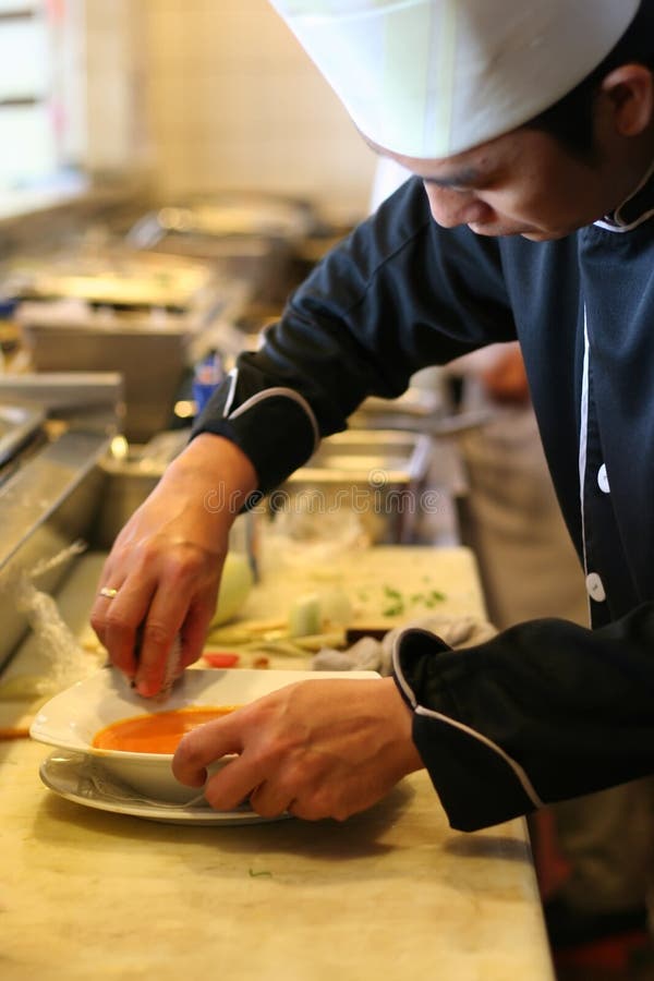 Chef at work stock image. Image of soup, portraiture, catering - 4804313
