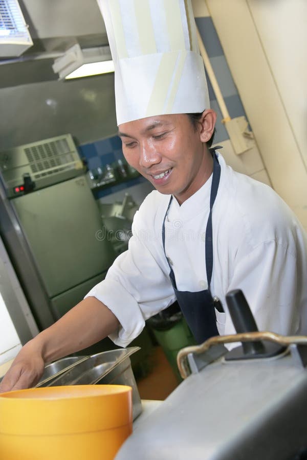 Chef at work stock photo. Image of good, location, banqutte - 9882262