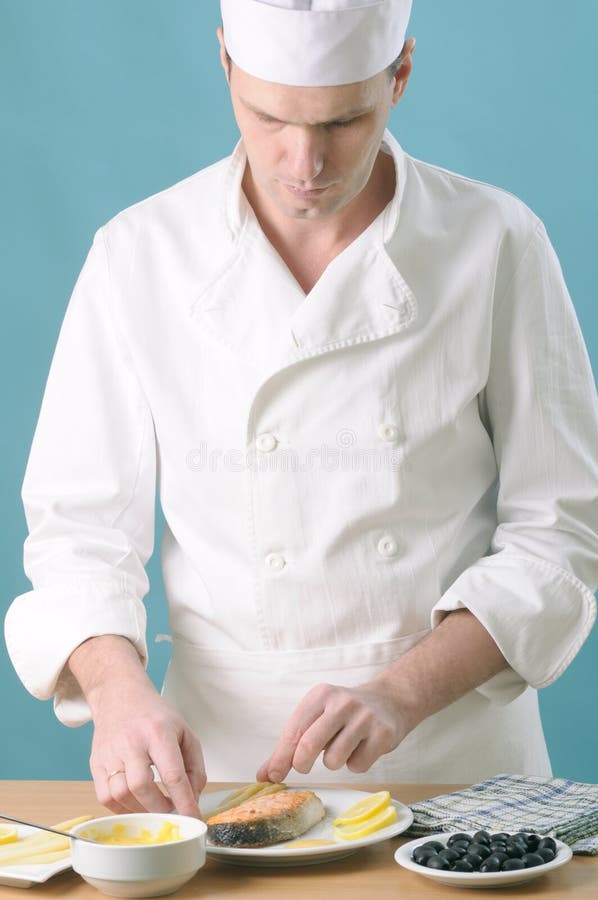 Chef at work stock image. Image of arranging, industry - 7683121