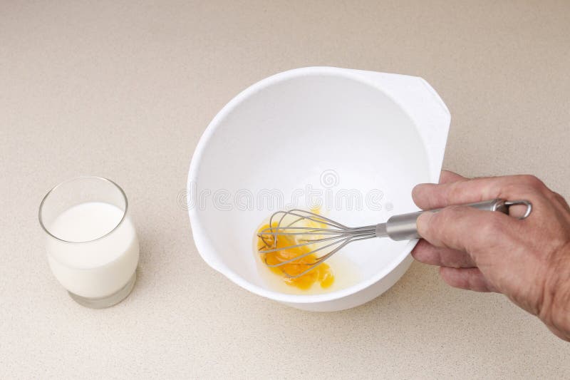 Chef at Work: How To Make a Traditional Pancakes Stock Photo - Image of ...