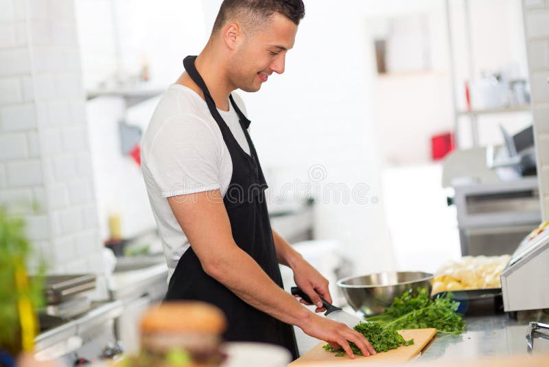 Chef at work stock image. Image of service, catering - 95245711