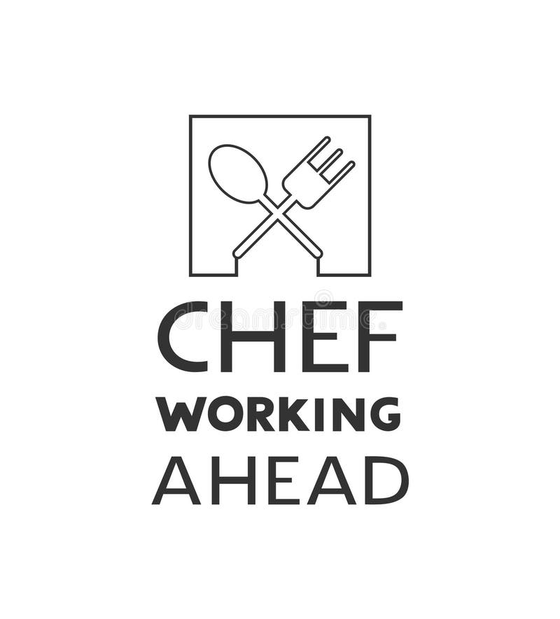 Chef work symbol stock vector. Illustration of catering - 273254043