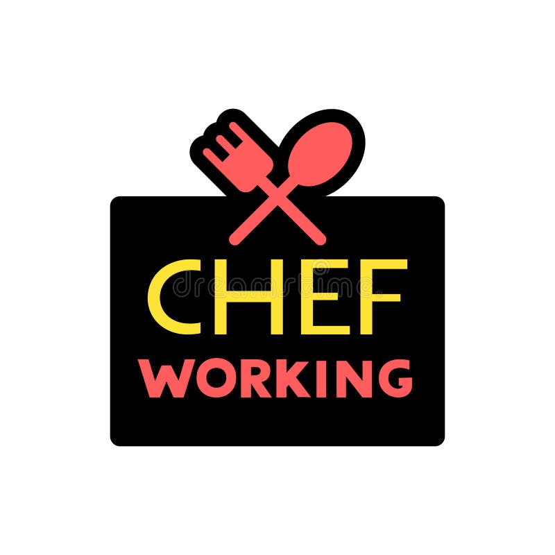 Chef work symbol stock vector. Illustration of graphic - 314199690