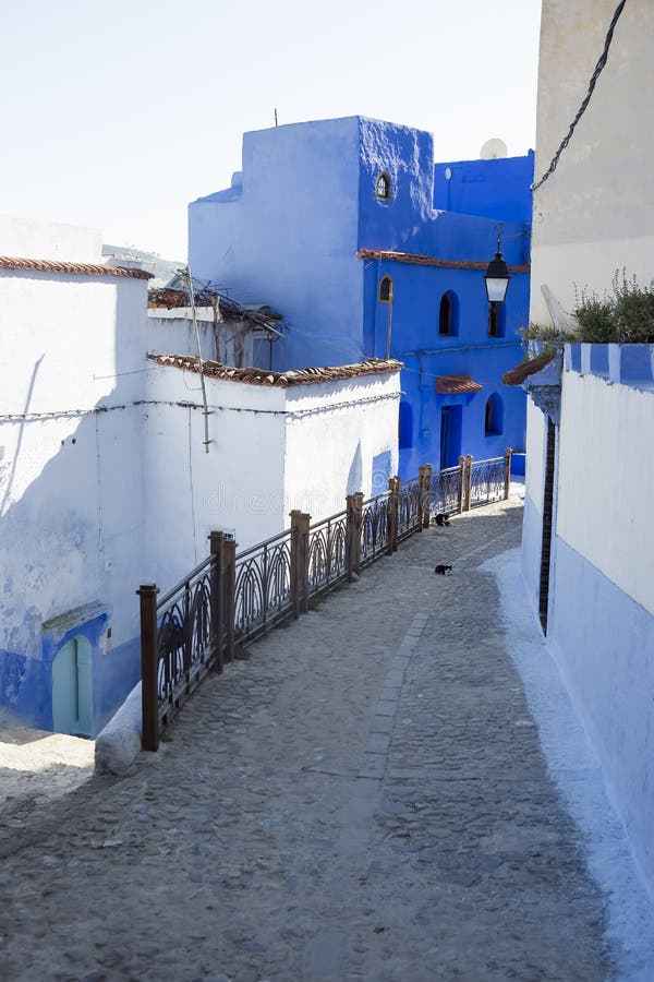 Chefchouen Moroccan Blue City in the Mountains Stock Photo - Image of ...