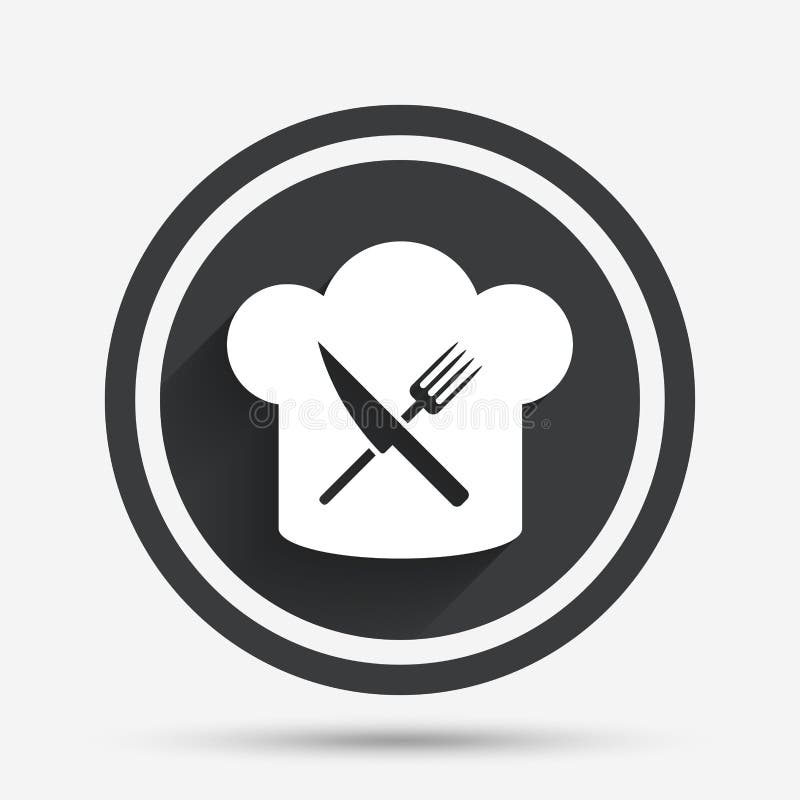Chefhut-Zeichenikone Kochen Des Symbols Vektor Abbildung - Illustration ...