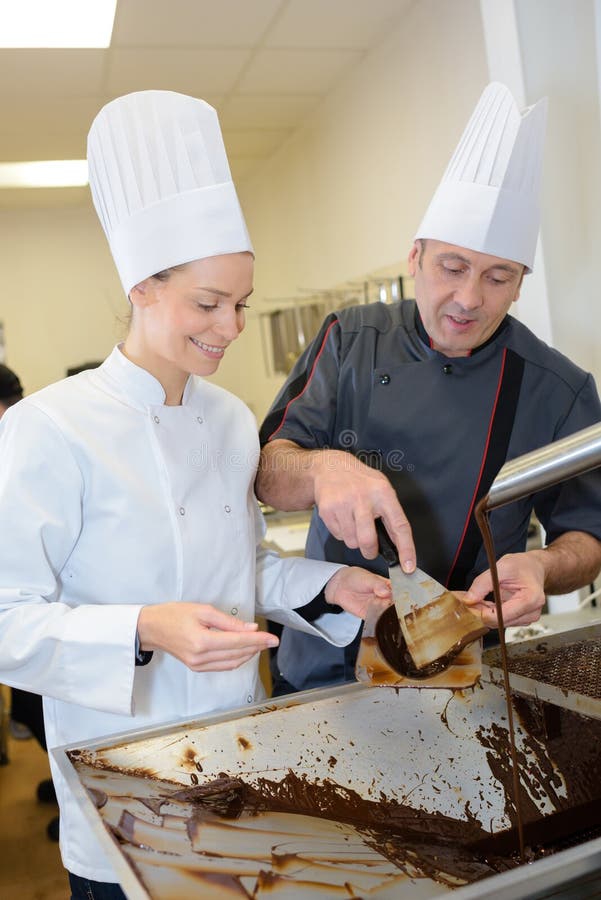 Chefs and Chocolate Business Stock Photo - Image of industrial ...