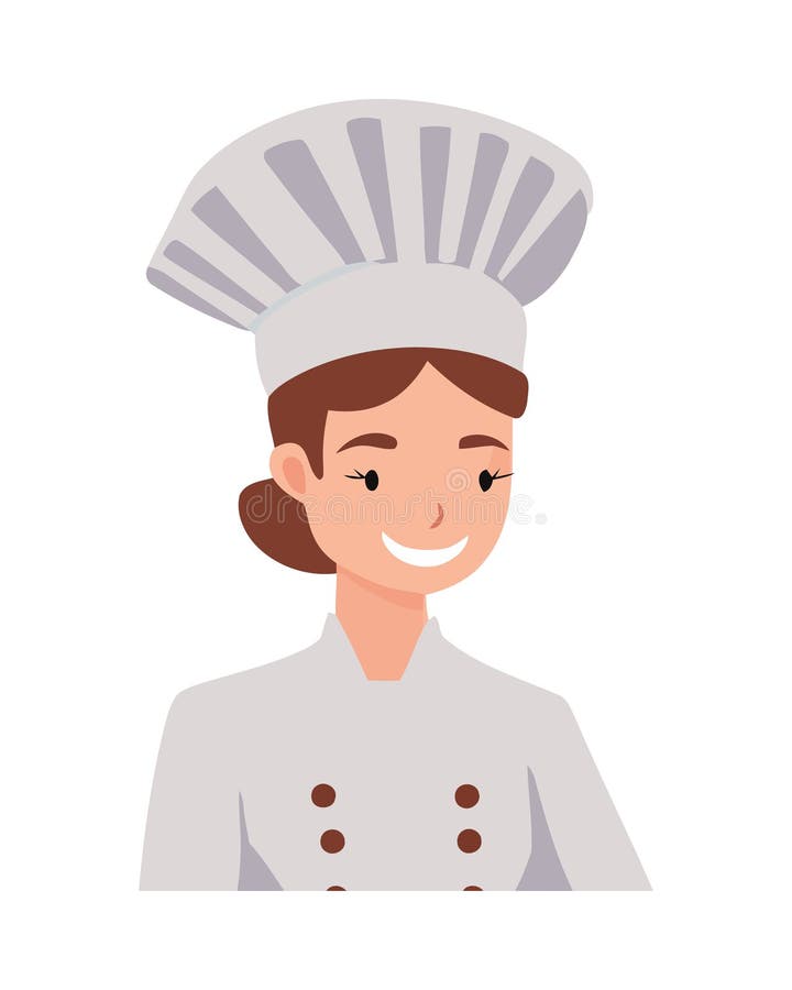 Chefs Cooking Food, Smiling in Their Uniform Stock Vector ...