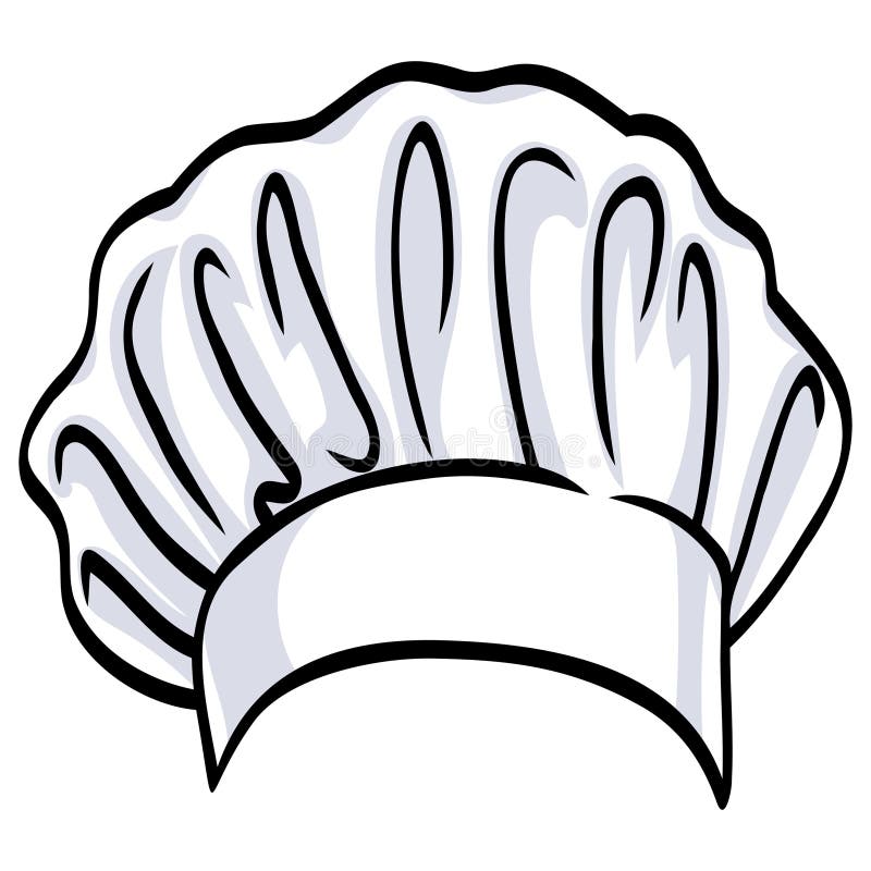 Chefs Hat Cartoon Vector Illustration Drawing Stock Vector ...